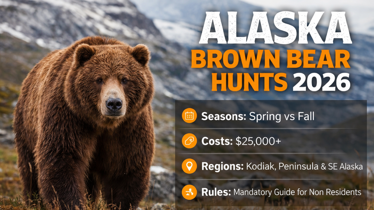 Alaska Brown Bear Hunts 2026: Seasons, Costs & Rules